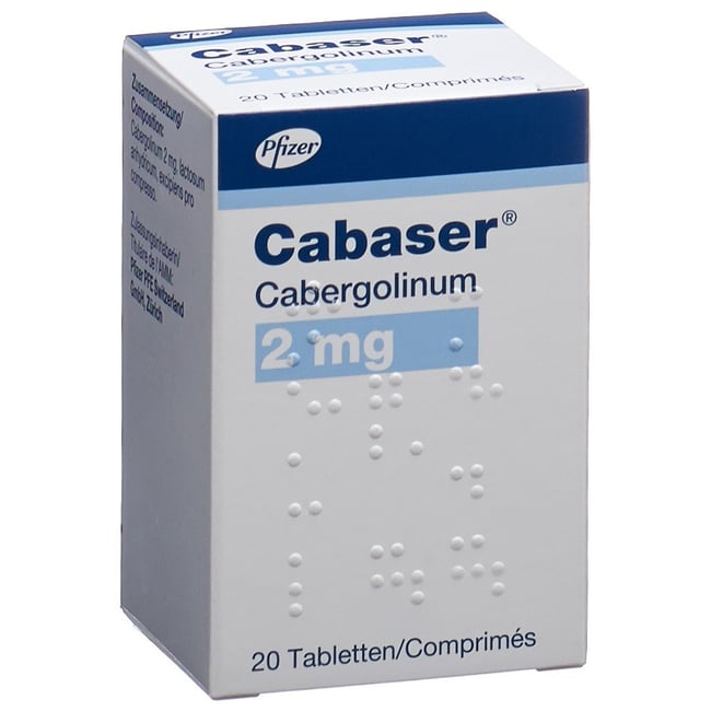 CABASER Tabl 2 mg Fl 20 Stk | Coop Vitality Apotheke
