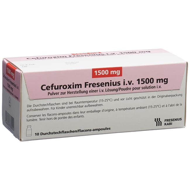 CEFUROXIME Fresenius i.v. subst sèche 1500 mg flac 10 pce | Pharmacie ...