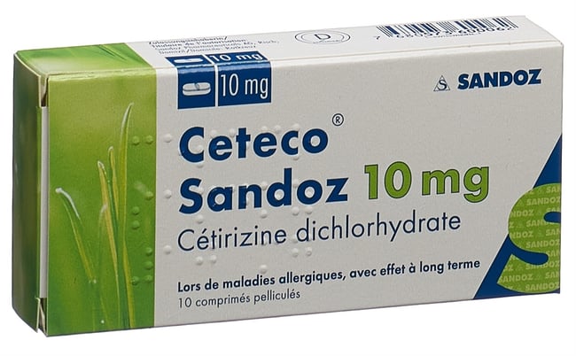 CETECO Sandoz Filmtabl 10 mg Blist 10 Stk | Coop Vitality Apotheke