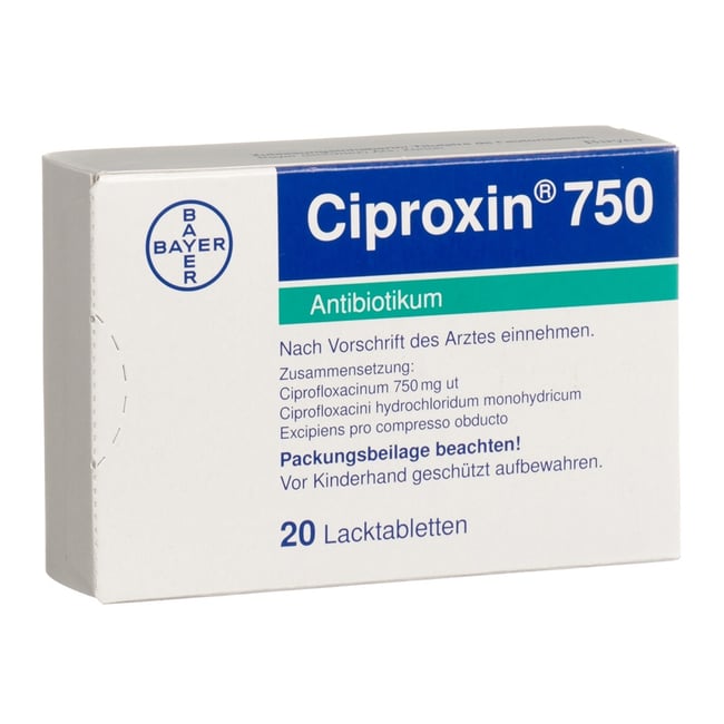 CIPROXINE Filmtabl 750 mg Blist 20 Stk | Coop Vitality Apotheke