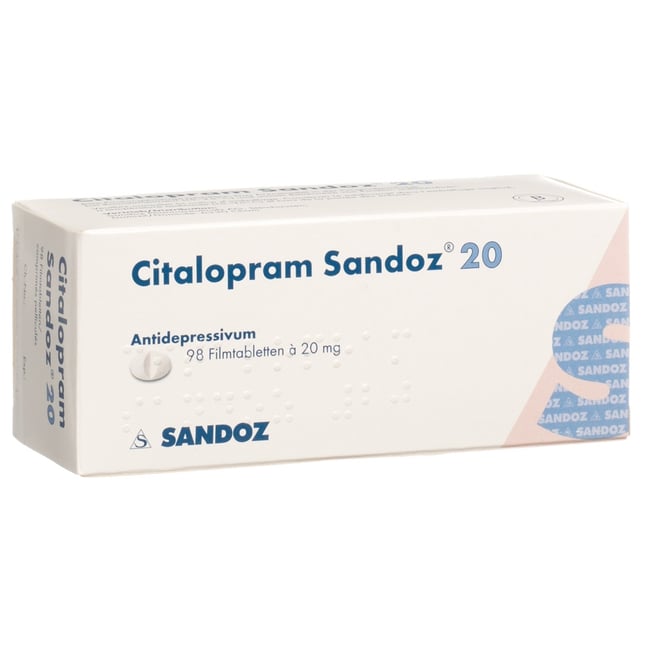CITALOPRAM Sandoz Filmtabl 20 mg Blist 98 Stk | Coop Vitality Apotheke