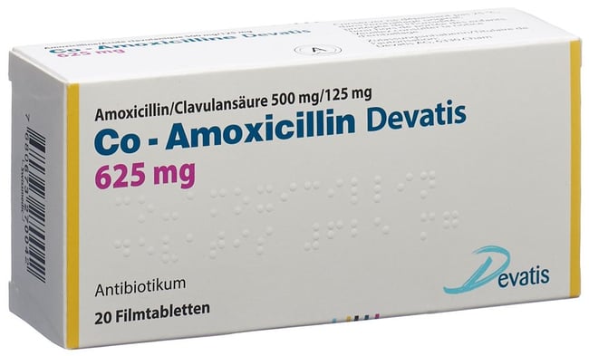 CO AMOXICILLINE Devatis Filmtabl 625 mg Blist 20 Stk | Coop Vitality ...