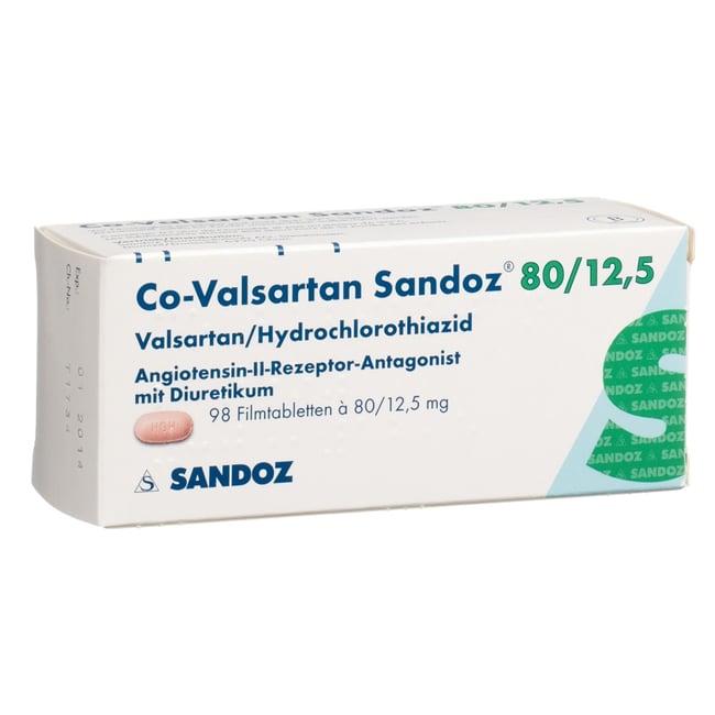 CO VALSARTAN Sandoz Filmtabl 80/12.5 Blist 98 Stk | Coop Vitality Apotheke