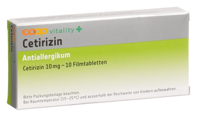 Coop Vitality Cetirizin Filmtabl 10 mg Blist 10 Stk | Coop Vitality Apotheke