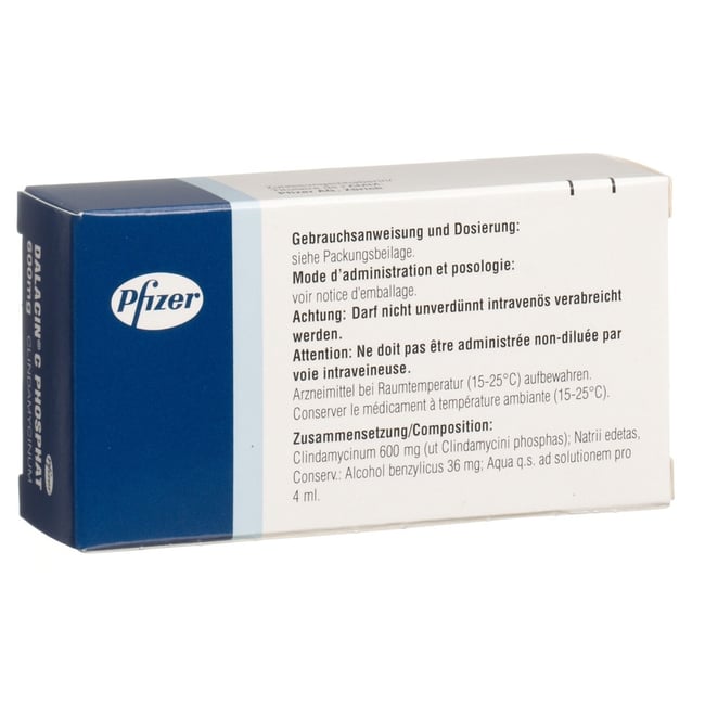 DALACIN C Phosphat Inj Lös 600 mg Amp 4 ml | Coop Vitality Apotheke