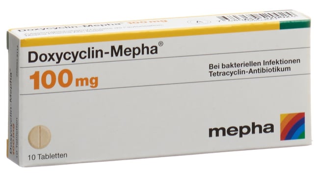 DOXYCYCLINE Mepha Tabl 100 mg Blist 20 Stk | Coop Vitality Apotheke