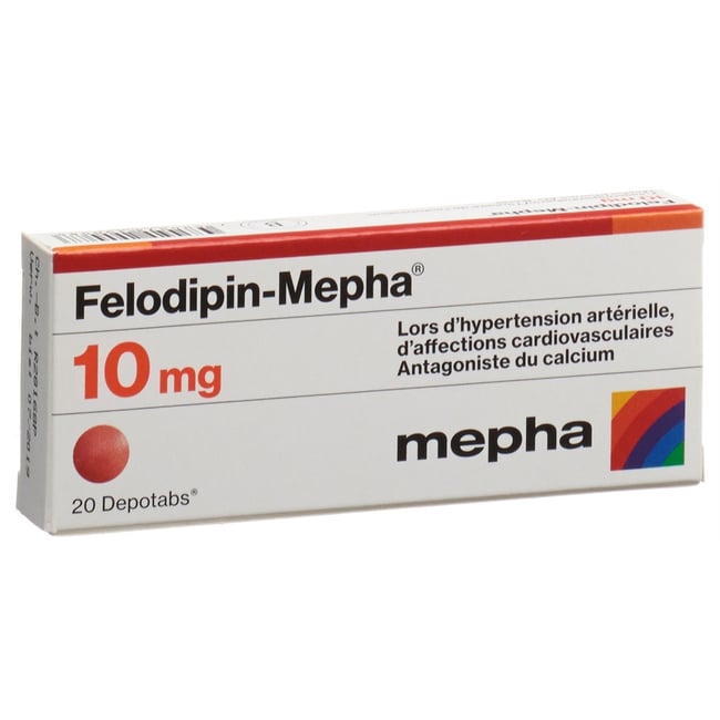 FELODIPINE Mepha Ret Tabl 10 mg Blist 20 Stk | Coop Vitality Apotheke