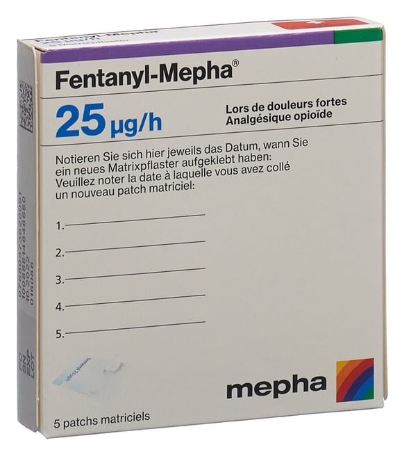 FENTANYL Mepha Matrixpfl 25 mcg/h 5 Stk | Coop Vitality Apotheke