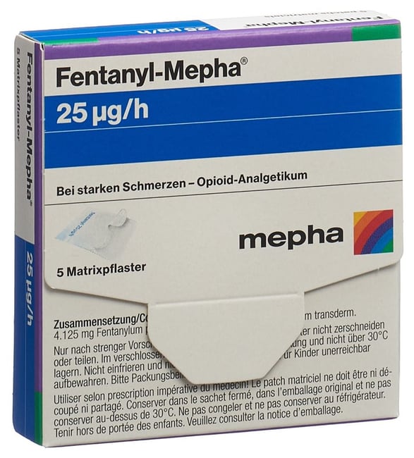 FENTANYL Mepha Matrixpfl 25 mcg/h 5 Stk | Coop Vitality Apotheke