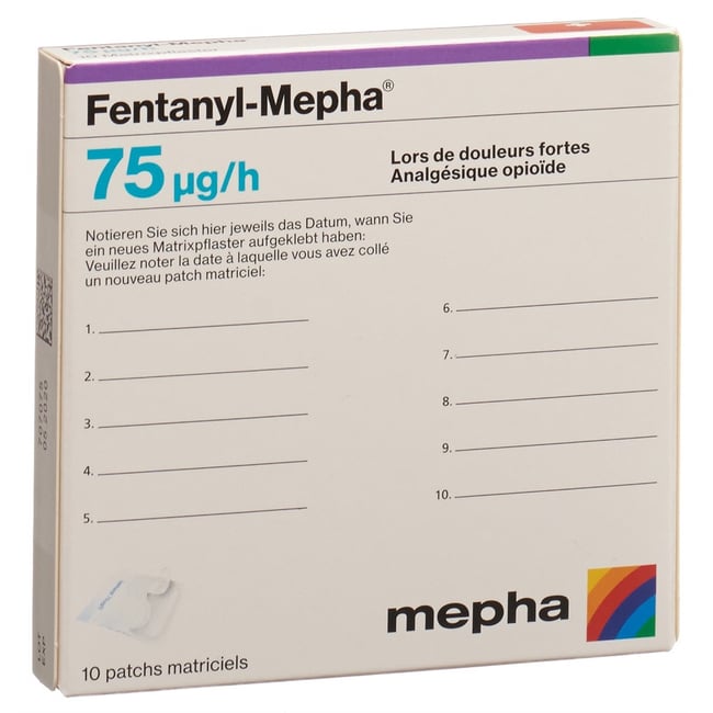 FENTANYL Mepha Matrixpfl 75 mcg/h 10 Stk | Coop Vitality Apotheke