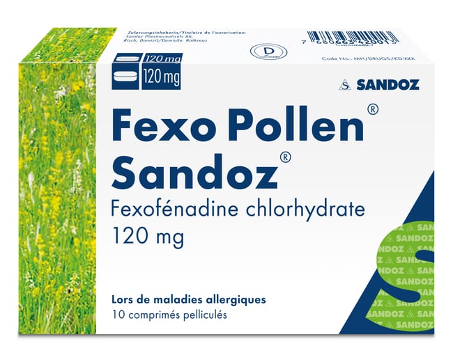 FEXO POLLEN Sandoz Filmtabl 120 mg Blist 10 Stk | Coop Vitality Apotheke
