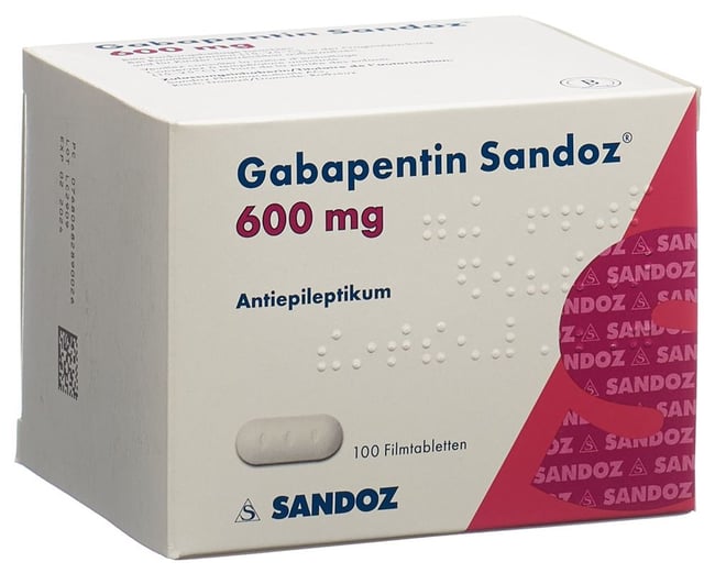 GABAPENTINE Sandoz Filmtabl 600 mg Blist 100 Stk | Coop Vitality Apotheke