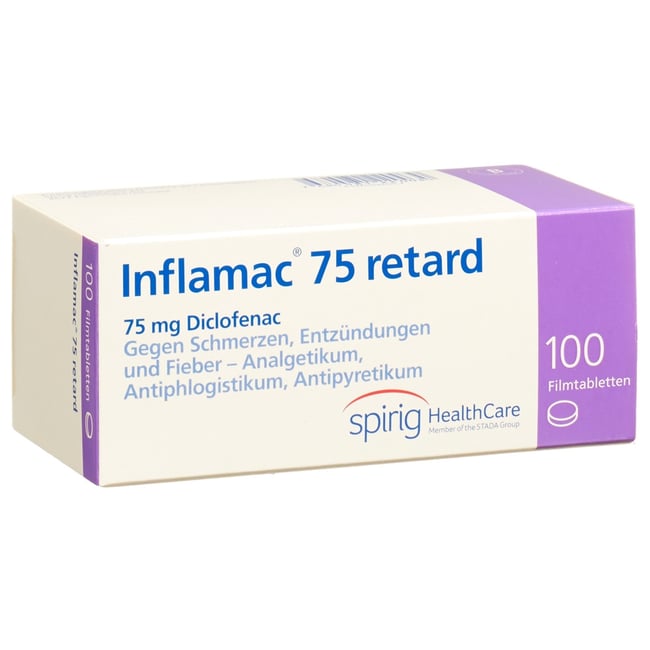 INFLAMAC retard cpr pell ret 75 mg blist 100 pce | Pharmacie Coop Vitality