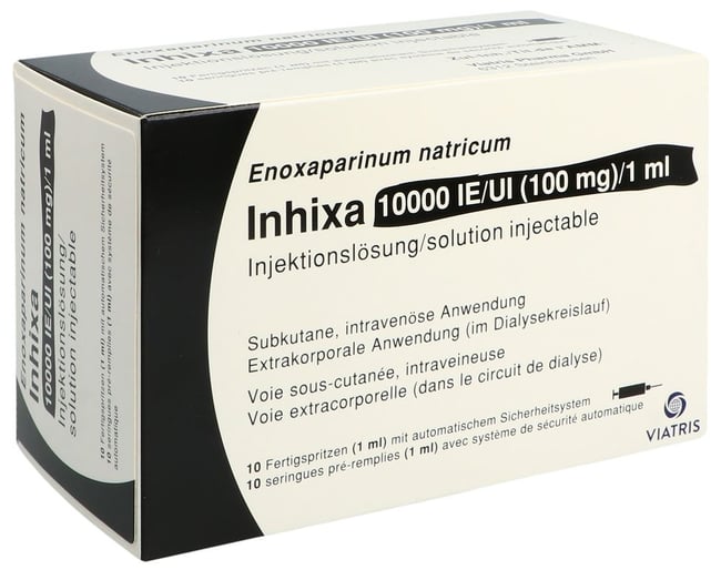 INHIXA Inj Lös 100 mg/ml Fertspr 1 ml | Coop Vitality Apotheke