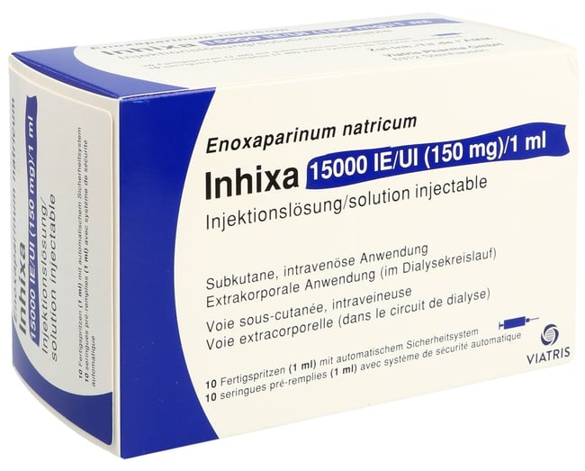 INHIXA Inj Lös 150 mg/ml Fertspr 1 ml | Coop Vitality Apotheke