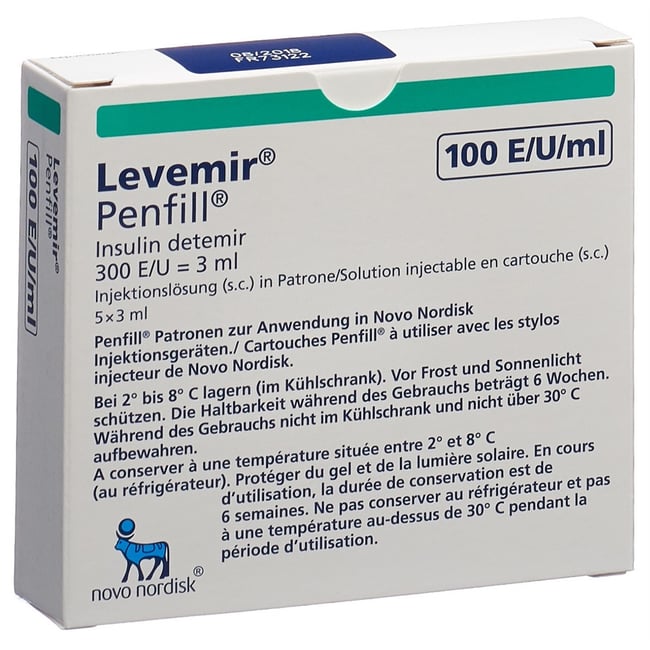 INSULINE Levemir Penfill Inj Lös 100 E/ml Patronen 3 ml | Coop Vitality ...