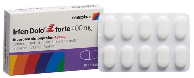IRFEN L forte Lactab 400 mg Blist 10 Stk | Coop Vitality Apotheke