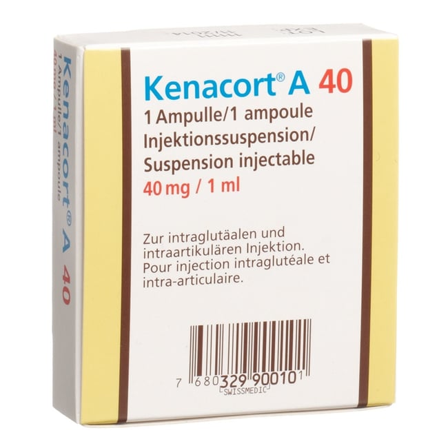 KENACORT 40 susp inj 40 mg/ml amp 1 ml | Pharmacie Coop Vitality
