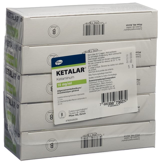 KETALAR sol inj 200 mg/20ml flac 20 ml | Pharmacie Coop Vitality