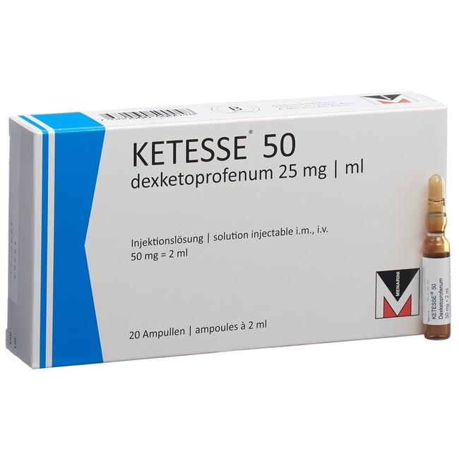 KETESSE sol inj 50 mg/2ml amp 2 ml | Pharmacie Coop Vitality