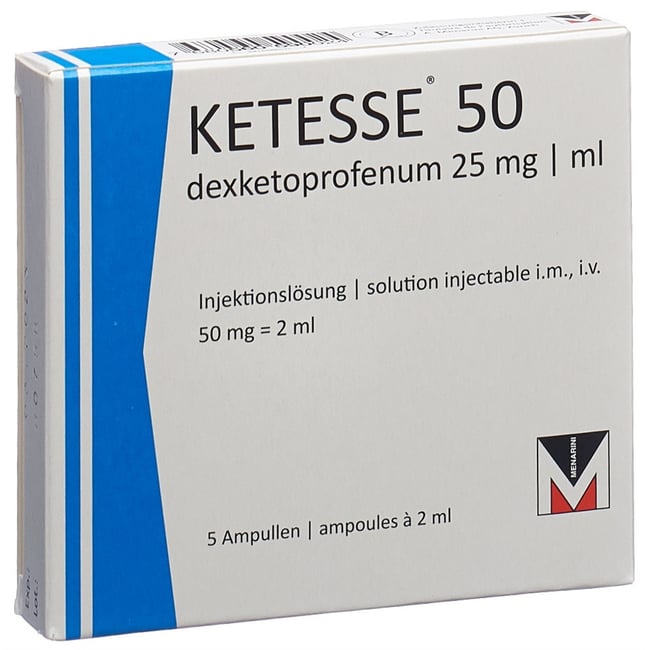 KETESSE sol inj 50 mg/2ml amp 2 ml | Pharmacie Coop Vitality