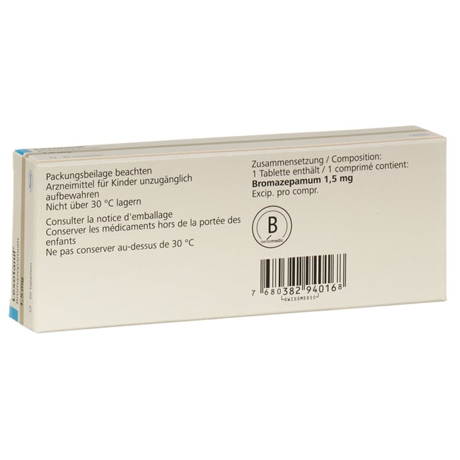 LEXOTANIL Tabl 1.5 mg Blist 30 Stk | Coop Vitality Apotheke