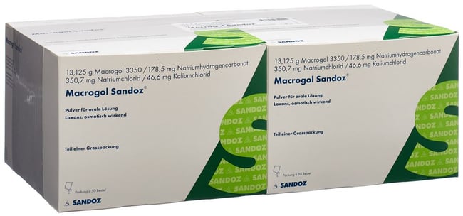 MACROGOL Sandoz Plv Btl 100 Stk | Coop Vitality Apotheke