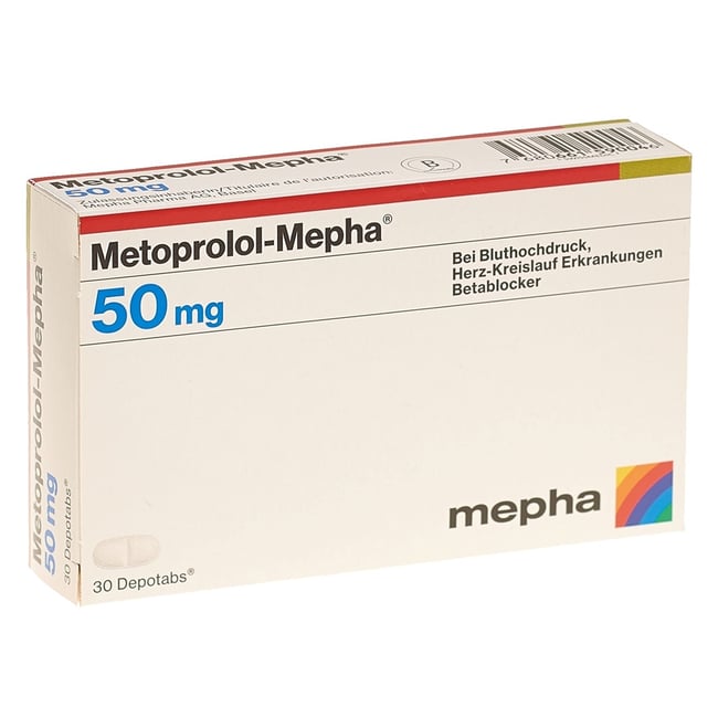 METOPROLOL Mepha Depotabs 50 mg Blist 30 Stk | Coop Vitality Apotheke
