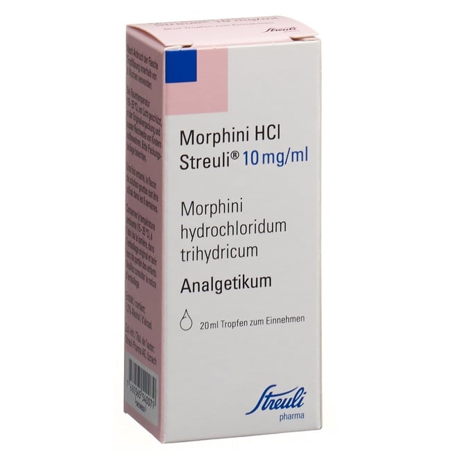 MORPHINE HCL Streuli Tropfen 10 mg/ml Fl 20 ml | Coop Vitality Apotheke