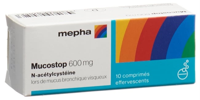 MUCOSTOP Brausetabl 600 mg Ds 10 Stk | Coop Vitality Apotheke