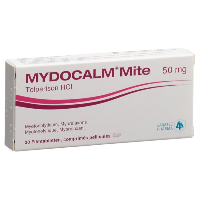 MYDOCALM mite cpr pell 50 mg blist 30 pce | Pharmacie Coop Vitality
