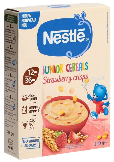 NESTLE Junior Cereals Crisps Strawberry 200 g | Coop Vitality Apotheke