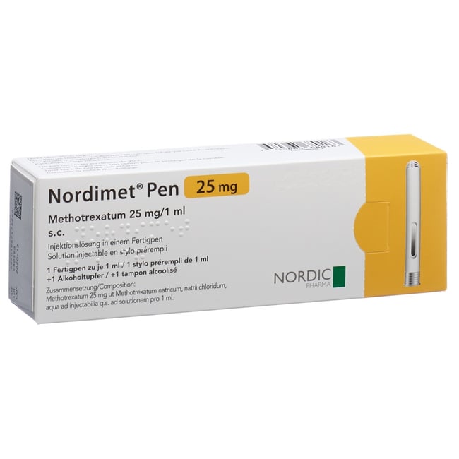 NORDIMET Inj Lös 25 mg/1ml Fertigpen 1 Stk | Coop Vitality Apotheke