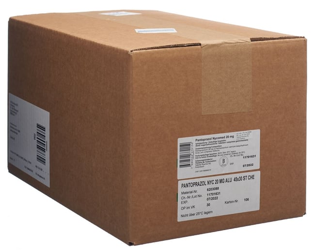 PANTOPRAZOLE Nycomed Filmtabl 20 mg Blist 45 Stk | Coop Vitality Apotheke