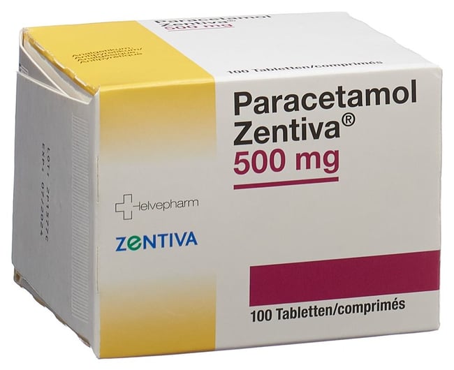 PARACETAMOL Zentiva Tabl 500 mg Blist 100 Stk | Coop Vitality Apotheke
