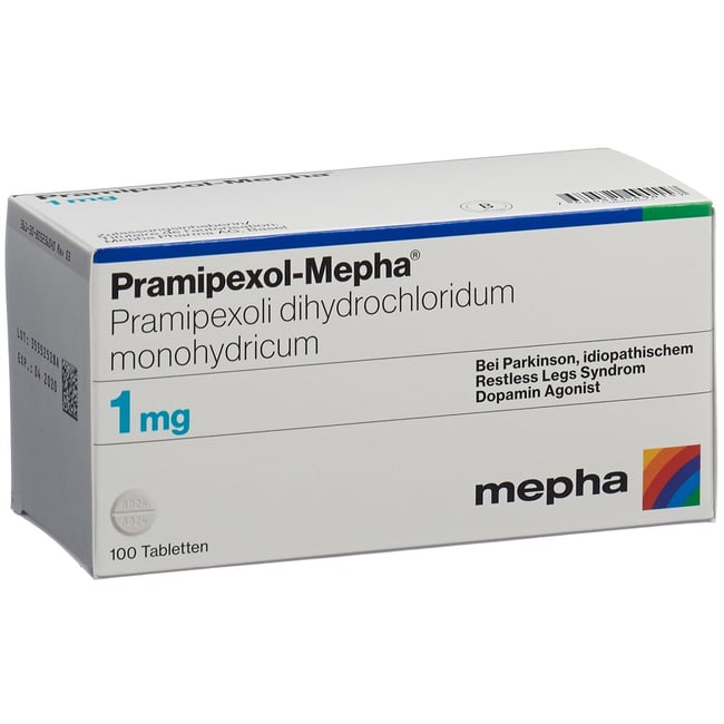 PRAMIPEXOLE Mepha Tabl 1 mg Blist 100 Stk | Coop Vitality Apotheke