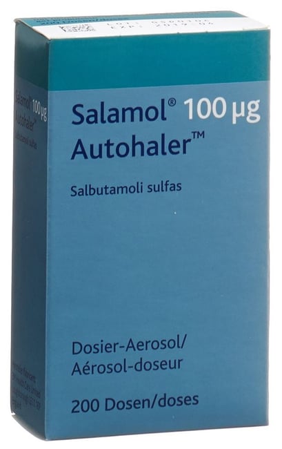 SALAMOL Autohaler Dosieraeros 100 mcg Aeros 200 Dos | Coop Vitality ...