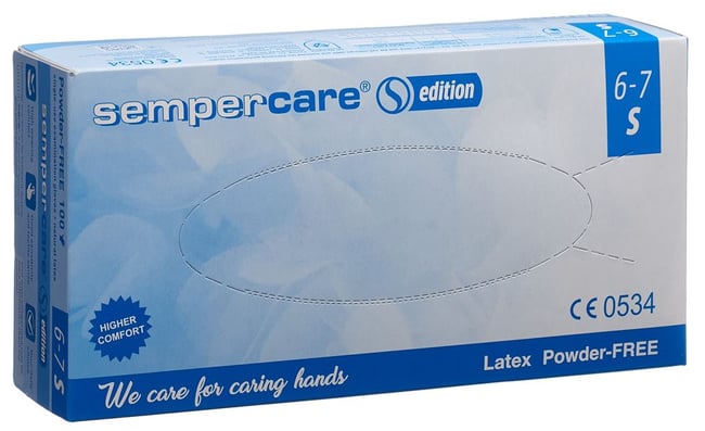 SEMPERCARE Edition Handschuhe Latex S ungepudert 100 Stk | Coop Vitality Apotheke