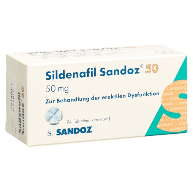SILDENAFIL Sandoz Tabl 50 mg Blist 24 Stk | Coop Vitality Apotheke