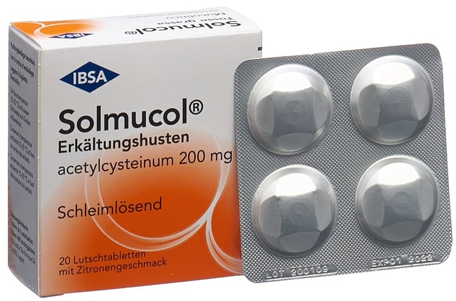 SOLMUCOL Erkältungshusten Lutschtabl 200 mg Blist 20 Stk | Coop ...