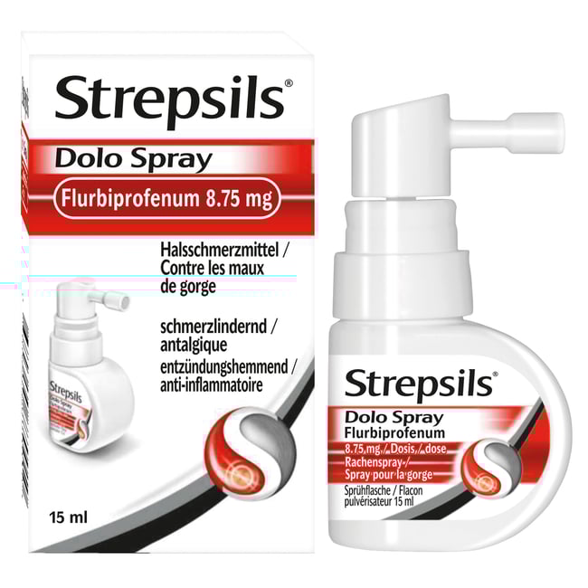 Strepsils Dolo Flurbiprofen Spray Fl 15 ml | Coop Vitality Apotheke