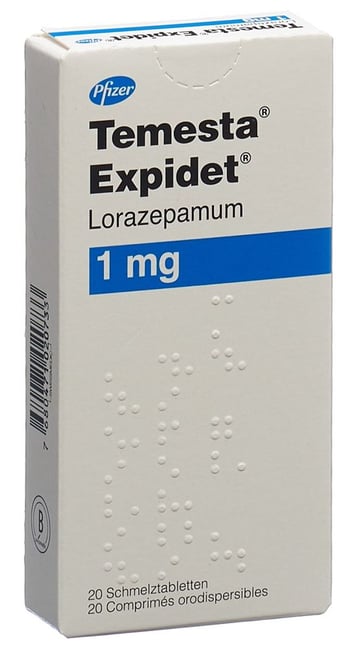 Temesta Expidet Schmelztabl 1 mg Blist 20 Stk | Coop Vitality Apotheke