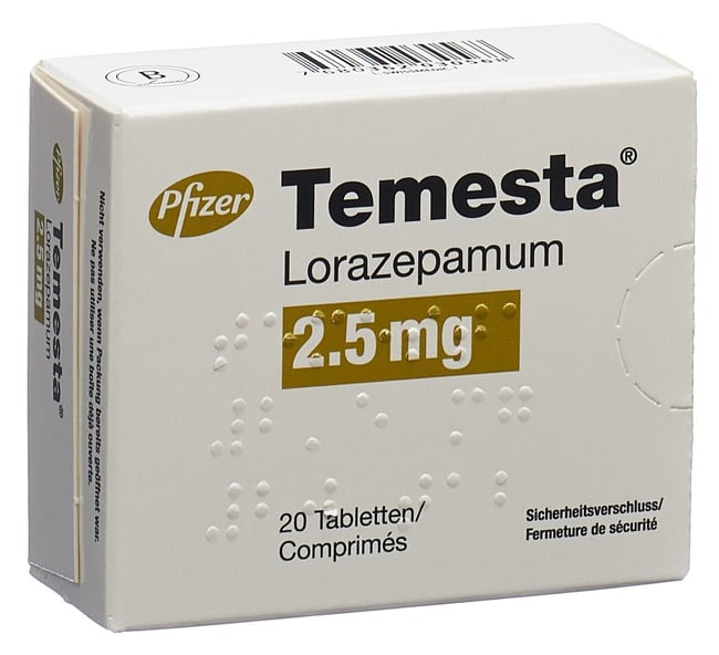 Temesta Tabl 2.5 mg Blist 20 Stk | Coop Vitality Apotheke