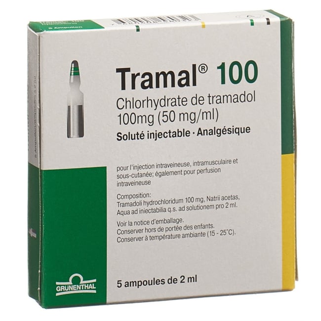 TRAMAL Inj Lös 100 mg/2ml Amp 2 ml | Coop Vitality Apotheke