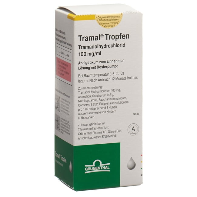 TRAMAL Tropfen 100 mg/ml mit Dosierpumpe Fl 96 ml | Coop Vitality Apotheke