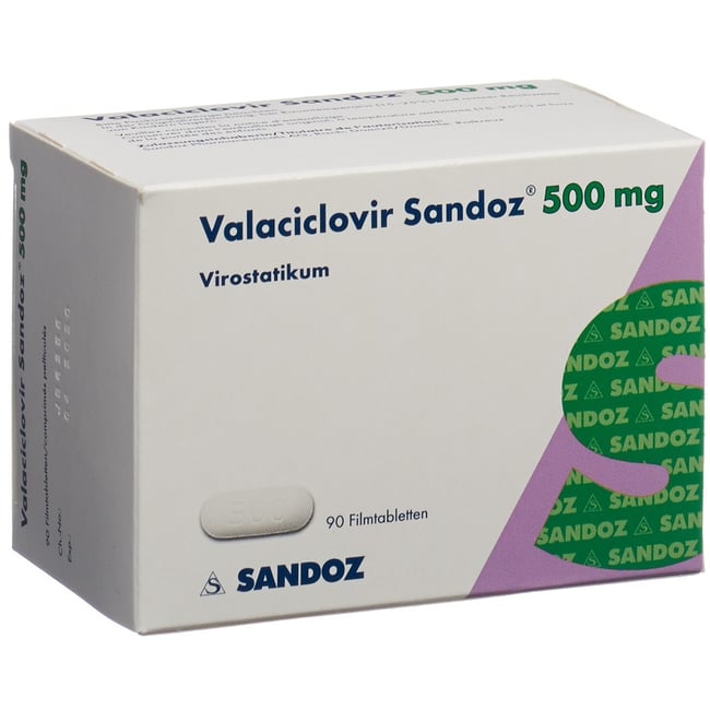 VALACICLOVIR Sandoz Filmtabl 500 mg Blist 90 Stk | Coop Vitality Apotheke