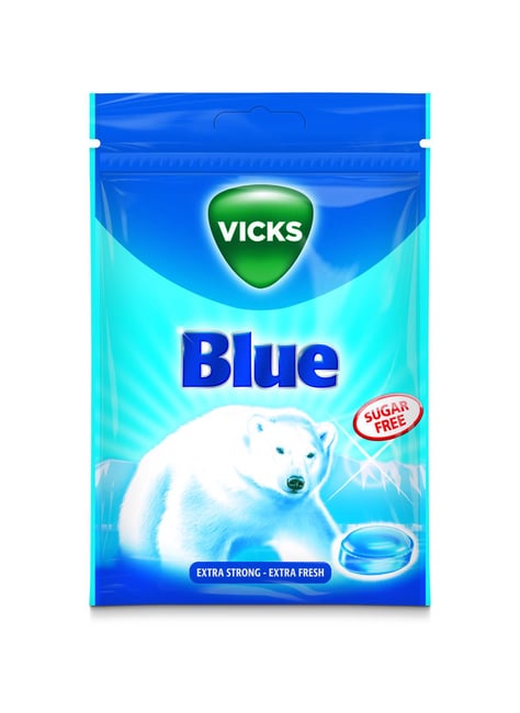 Vicks Blue sans sucre sach 72 g | Pharmacie Coop Vitality