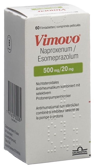 VIMOVO Filmtabl 500mg/20mg Ds 60 Stk | Coop Vitality Apotheke