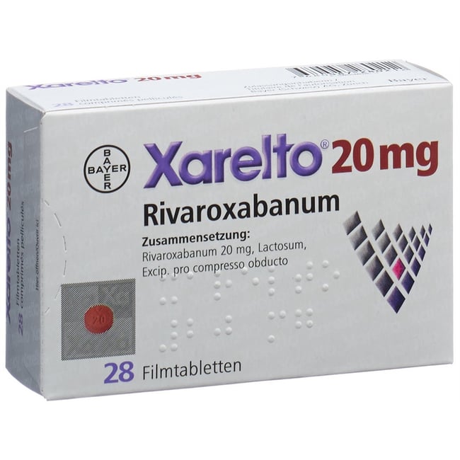 XARELTO Filmtabl 20 mg Blist 28 Stk | Coop Vitality Apotheke