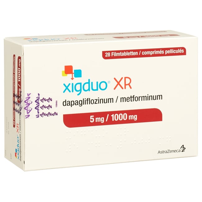 XIGDUO XR Filmtabl 5 mg/1000 mg Blist 28 Stk | Coop Vitality Apotheke